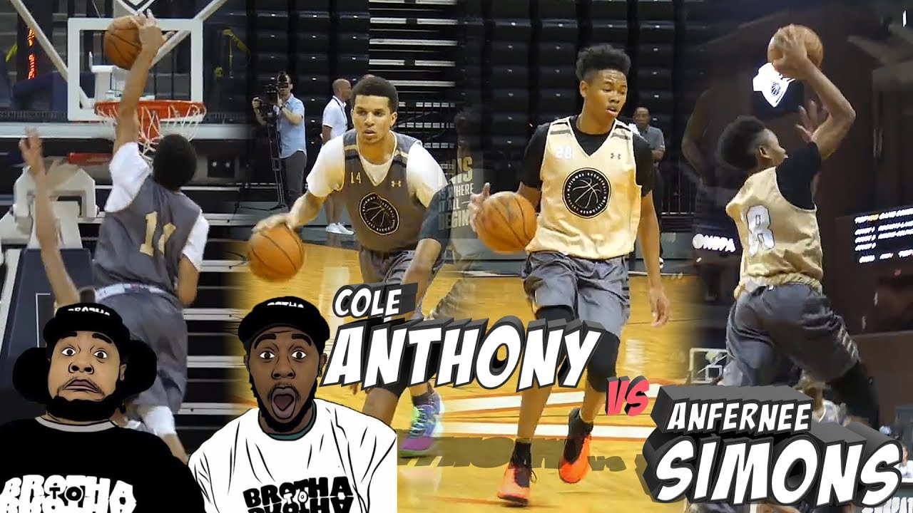 COLE ANTHONY DUNKS ON HIS MAN!! Anfernee Simons Shows Off His AMAZING ...