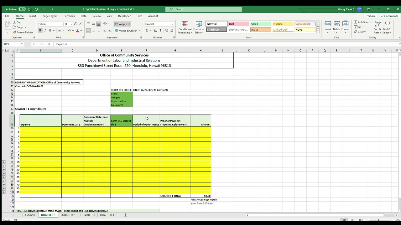 Reimbursement Request: Ledger - YouTube