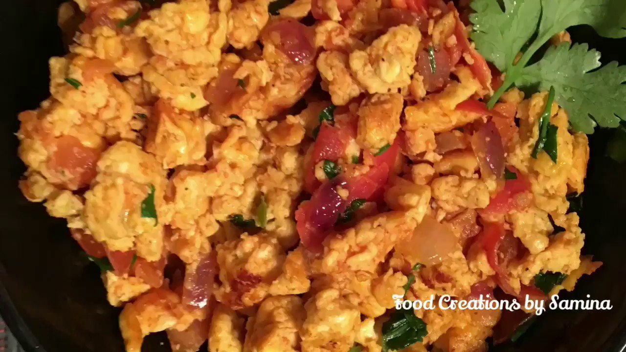 Khageena- Pakistani Style Scrambled Eggs - YouTube