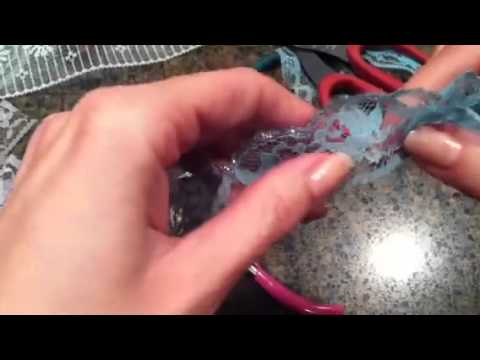 How to make lace flowers. So easy no sewing tutorial - YouTube