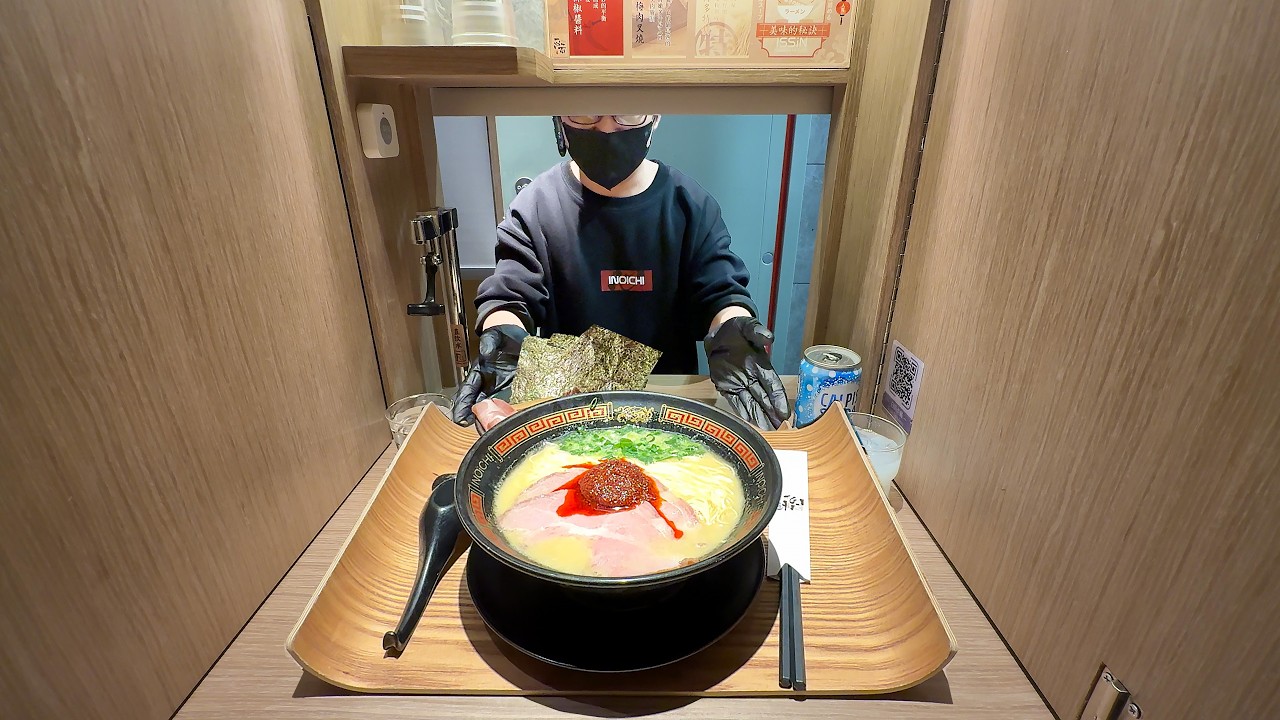 Individual Ramen Booth Restaurant in China - YouTube