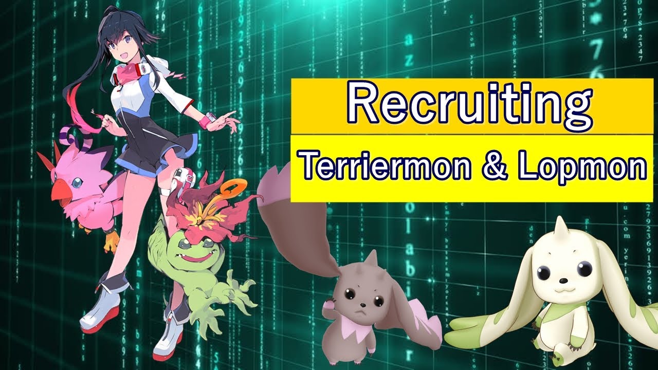 Digimon Lopmon And Terriermon