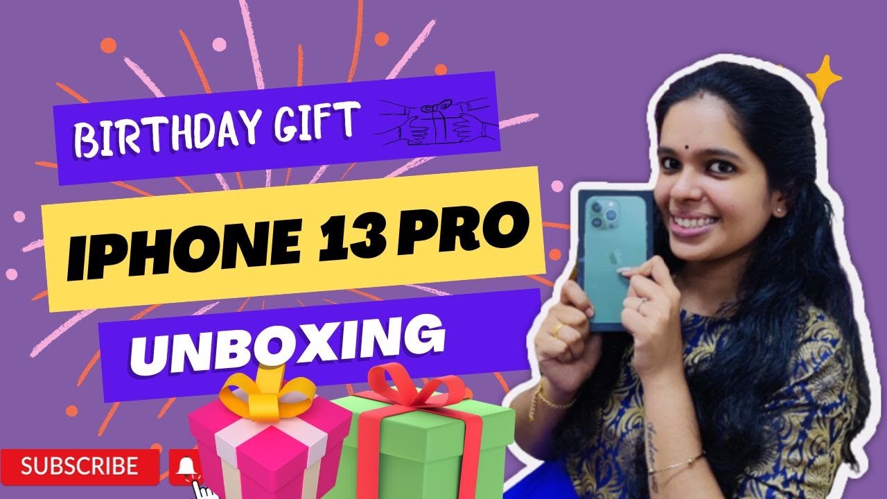 BIRTHDAY GIFT IPHONE 13 PRO UNBOXING |MY FIRST IPHONE |#birthdaygift # ...