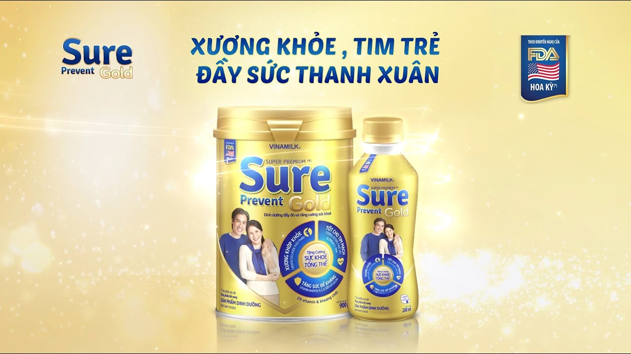SURE PREVENT GOLD MỚI CHO XƯƠNG KHỎE TIM TRẺ, ĐẦY SỨC THANH XUÂN - YouTube