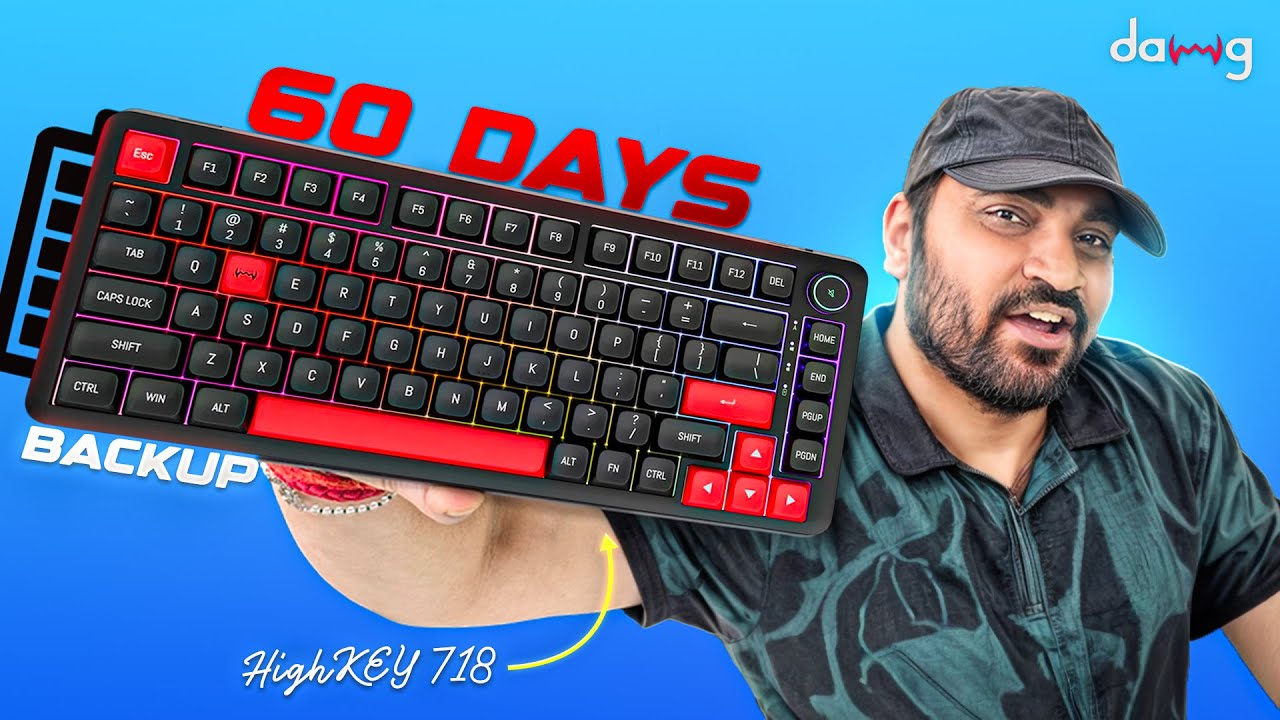 Mechanical Wireless Gaming Keyboard | RGB - 60 Days Battery | By DAWG ...