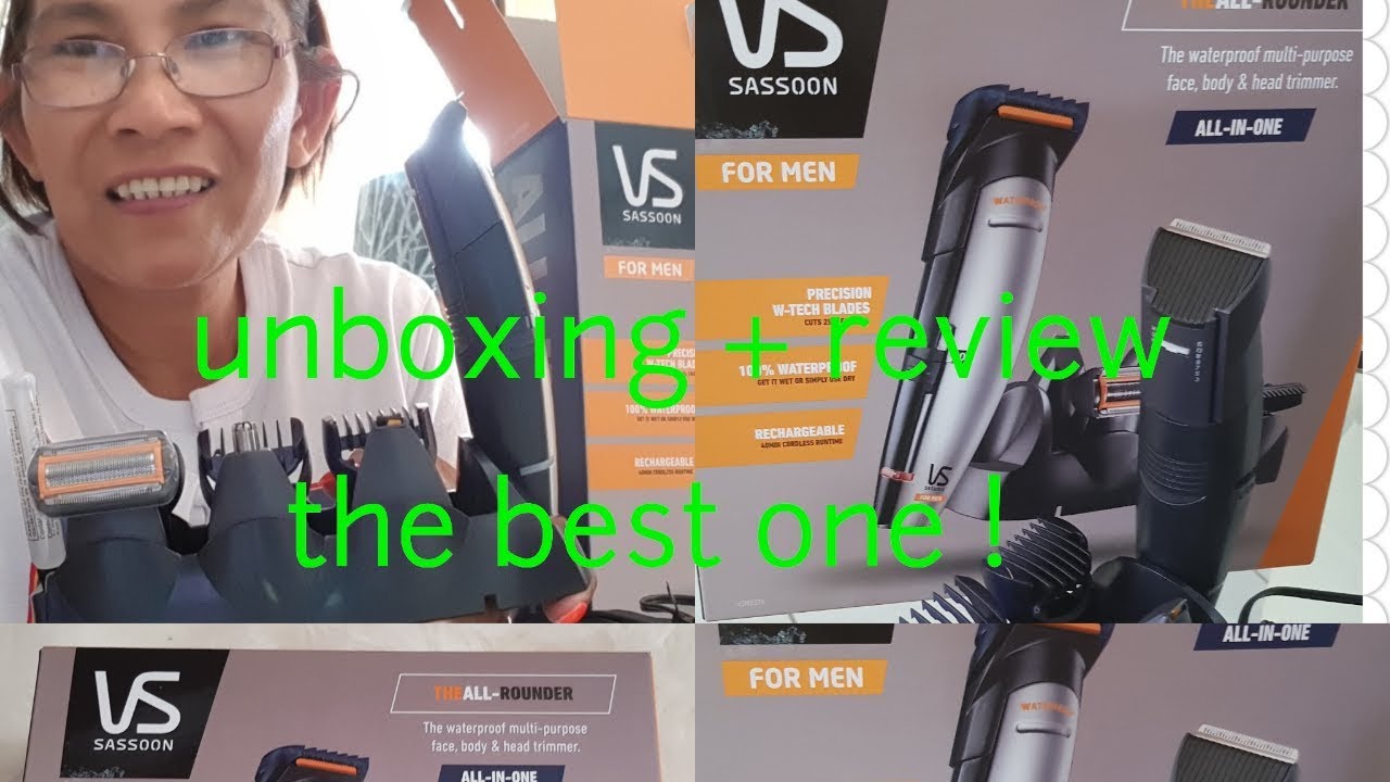 VS SASSON - ALL ROUNDER FACE , HEAD BODY TRIMMER REVIEW AND UNBOXING ...