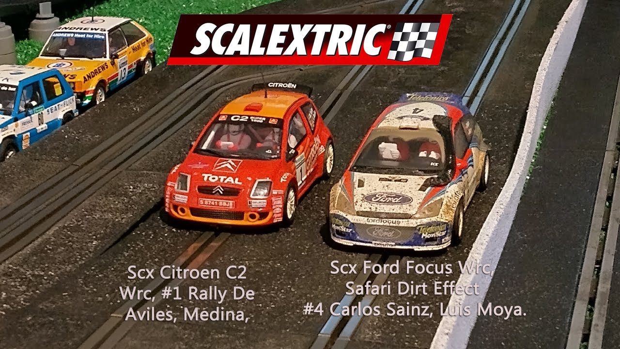 Scalextric Classic Track Racing, Ford Focus Wrc #4 & Citroen C2 Wrc #1 ...