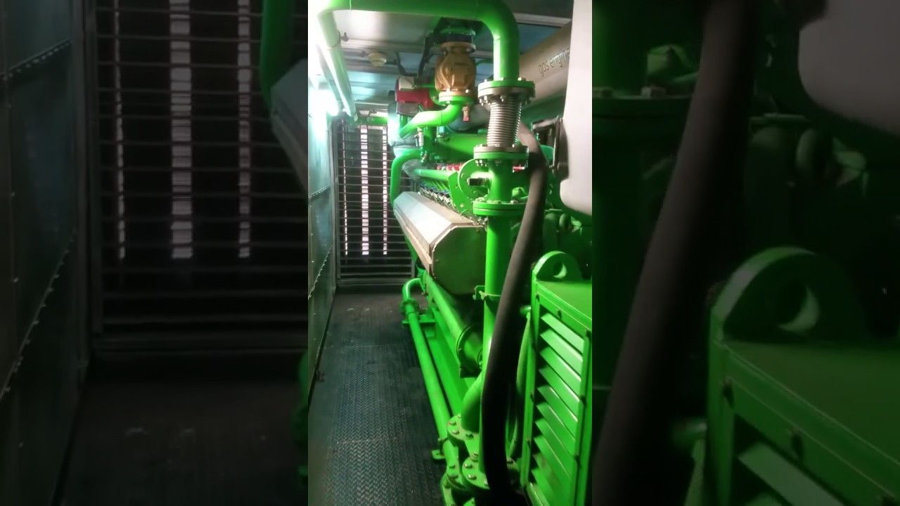 GE Jenbacher JMC 320 GS-BL BioGas Engine Generator - YouTube