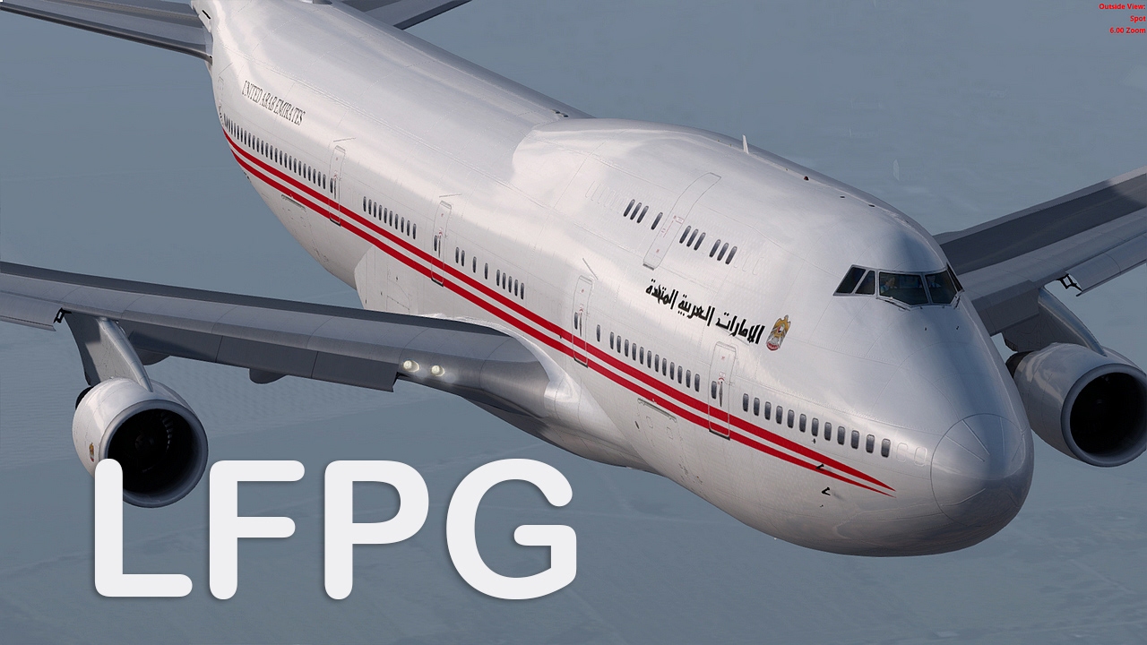 Prepar3D - PMDG 747-400ER ILS approch LFPG - YouTube