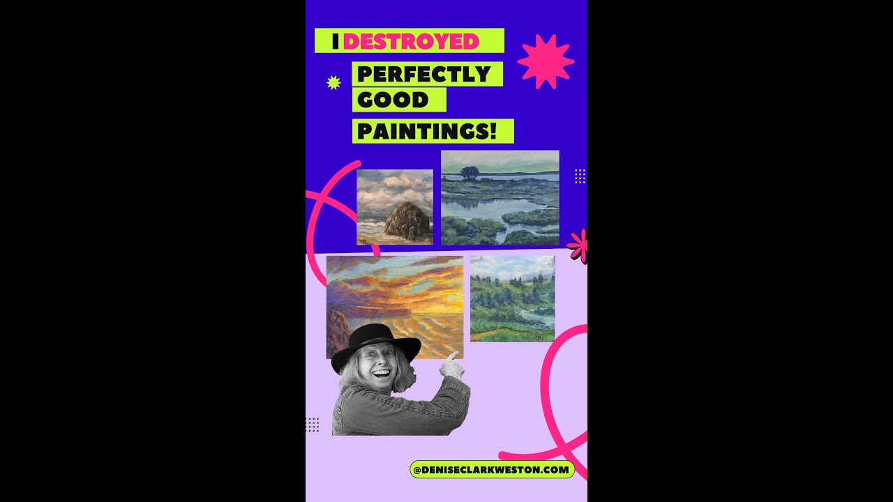 I DESTROYED a Perfectly Good Painting! - YouTube