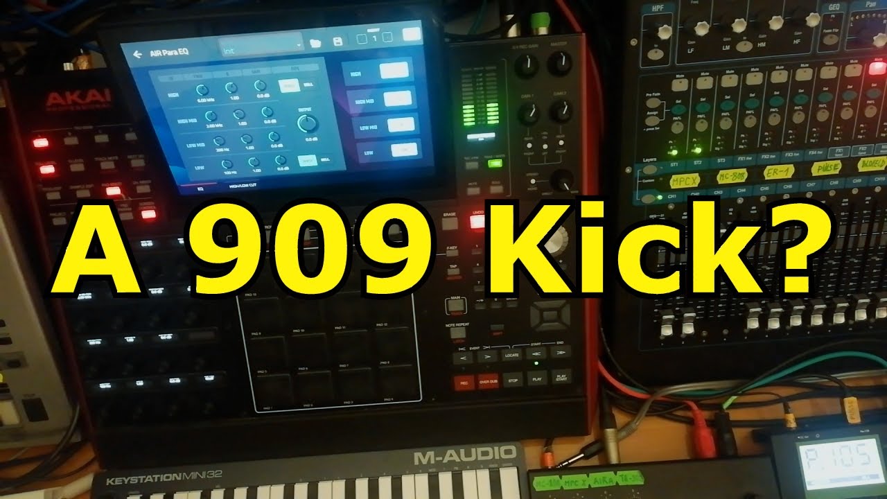 MPC X & TR-909 - How to handle a dull sounding kick sample? - YouTube