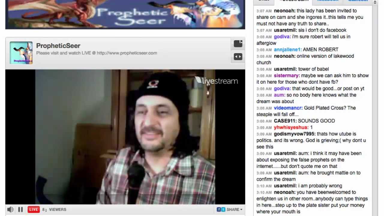 SPECIAL: Prophetic Seer Live Show - Jun 16, 2012 - Chad, Paul Begley ...