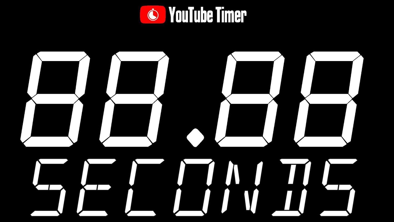 88.88 SECONDS Timer Countdown - YouTube