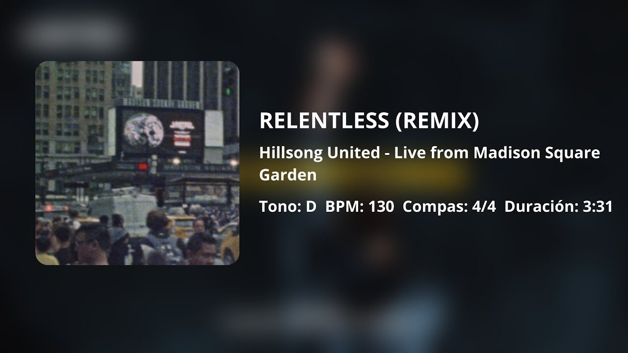 Relentless (Remix) | Hillsong United | Instrumental | Multitrack - YouTube