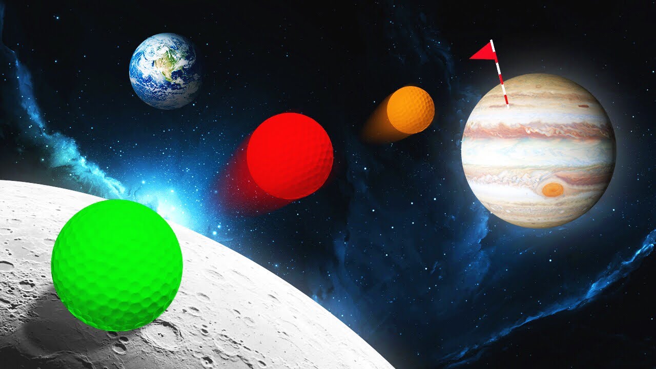 ZERO GRAVITY SPACE HOLE IN ONE! (Golf It) - YouTube