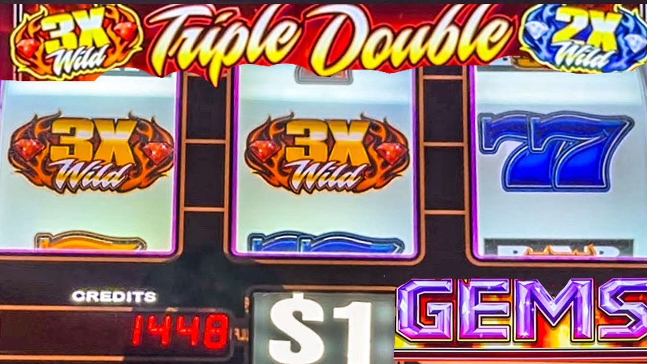 Triple Double Gems 3 Reel Slot Gives Us a Great Run for Cash - YouTube