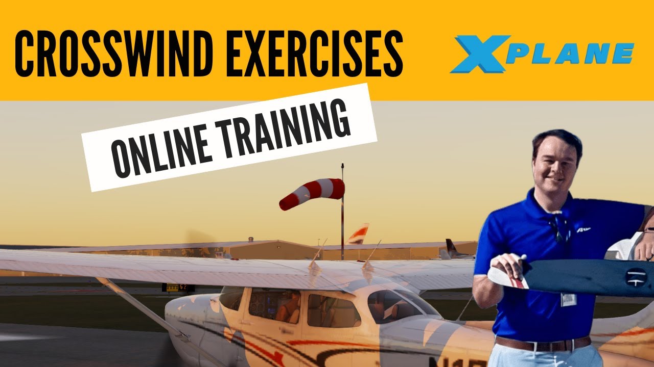Crosswind Landing Practice in X-Plane - YouTube