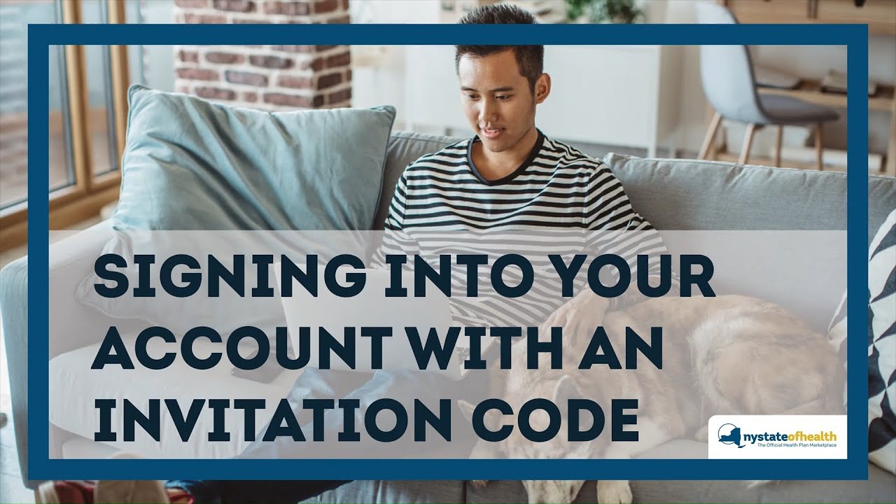 Signing Into Your Account With An Invitation Code - YouTube