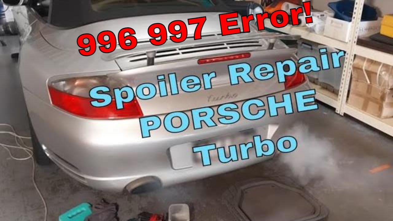 Porsche 996 Turbo Rear Spoiler Hydraulic Cylinder & Pump Overhaul ...