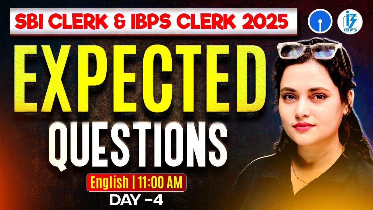 IBPS/SBI Clerk 2025 | Bank Clerk English Most Expected Questions | by ...