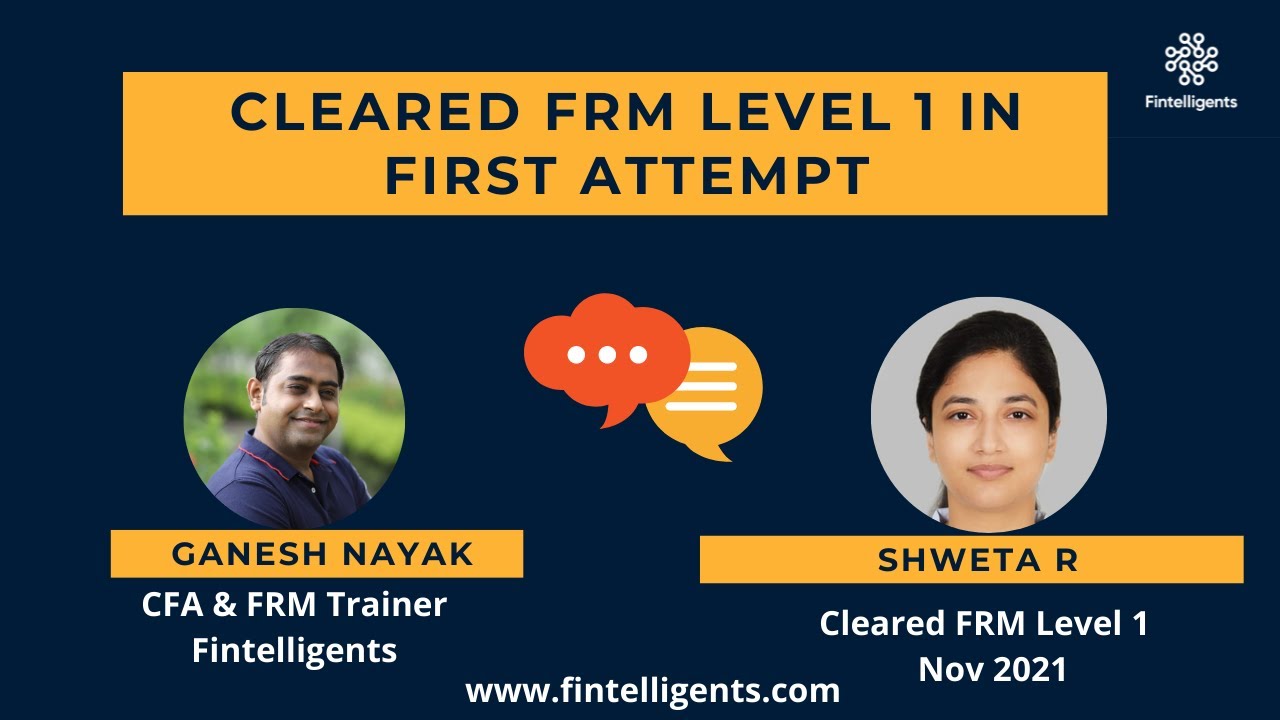 How i cleared my FRM Level 1 Exam | Shweta R | FRM Preparation - YouTube