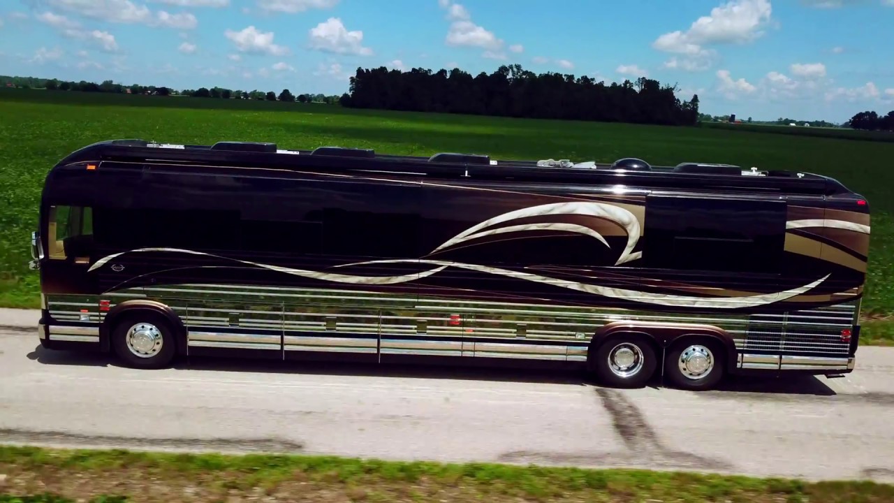 Prevost Marathon Motorhome Coach: RV Drone Video 4K - YouTube