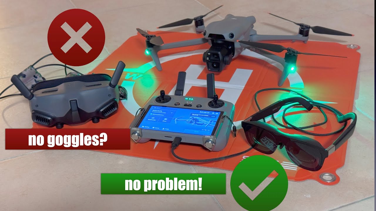 DJI Air 3S FPV Hack – Fly with XReal AR Glasses on Any DJI RC2 Drone ...