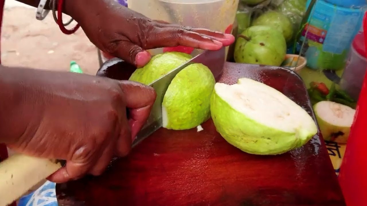 Impressive Fruits Cutting Skills | SPECIAL Tasty Masala Pyara or Guava ...