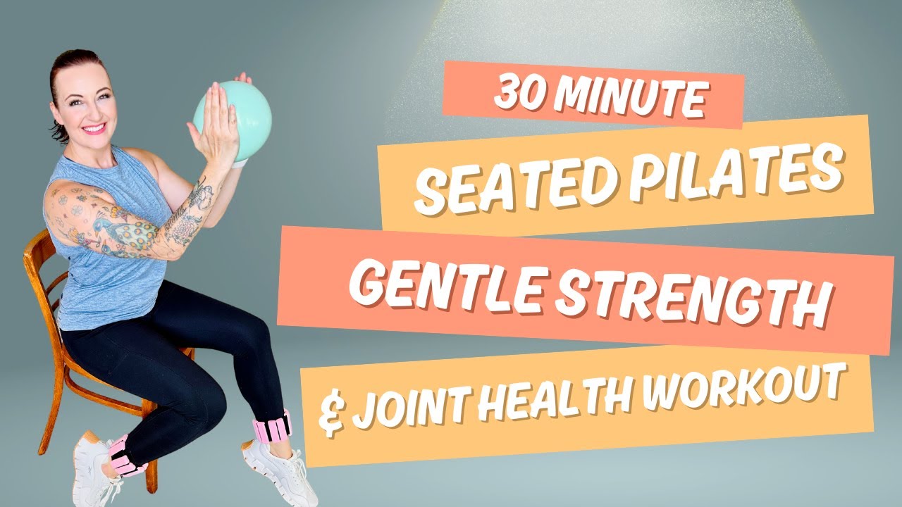 SEATED FULL BODY PILATES: 30 Minute Chair Workout, Low Impact Pilates ...