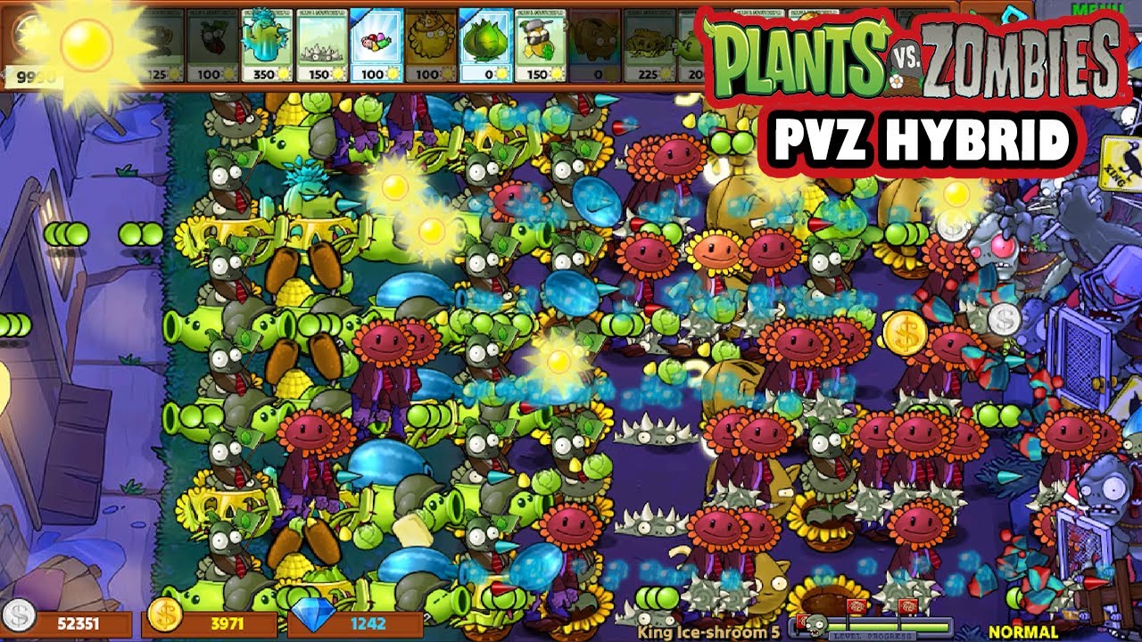 PVZ Plants vs Zombies Hybrid - King Ice Shroom 5 | Gameplay Walkthrough ...