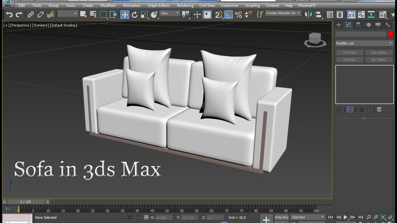 Sofa in 3ds Max | Sofa Modeling in 3ds Max | 3d Modeling - YouTube