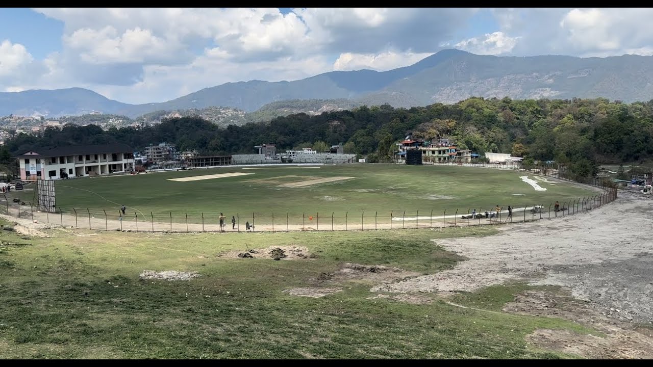 Mulpani cricket ground getting green and healthy day by day. - YouTube