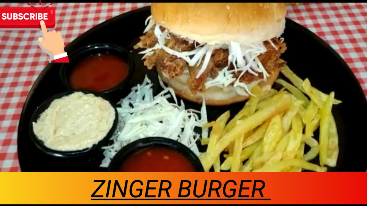 Zinger Burger | Zinger Burger Easy HomeMade Recipe | Syed Kitchen - YouTube