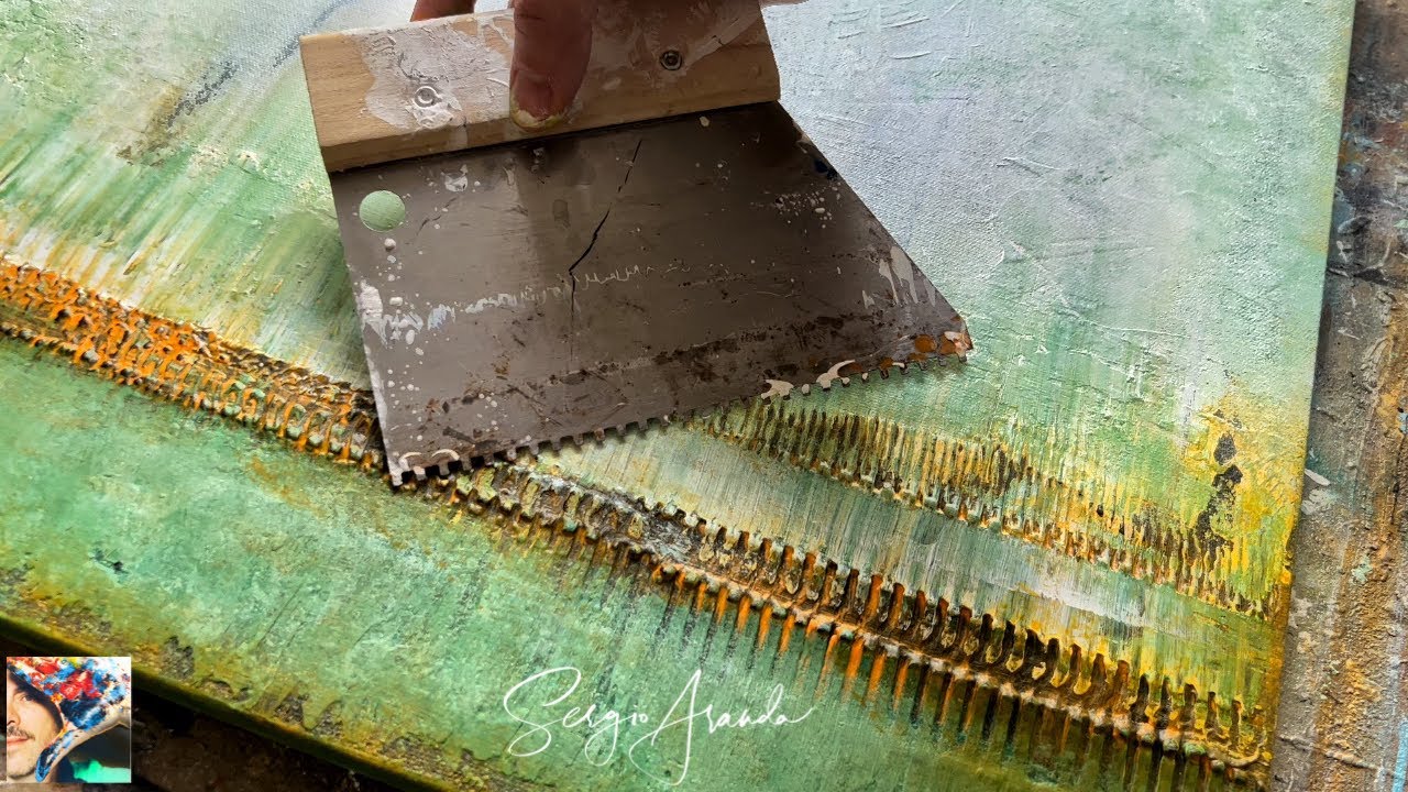 Create Amazing Texture Industrial Painting | Art Tutorial | You Won't ...