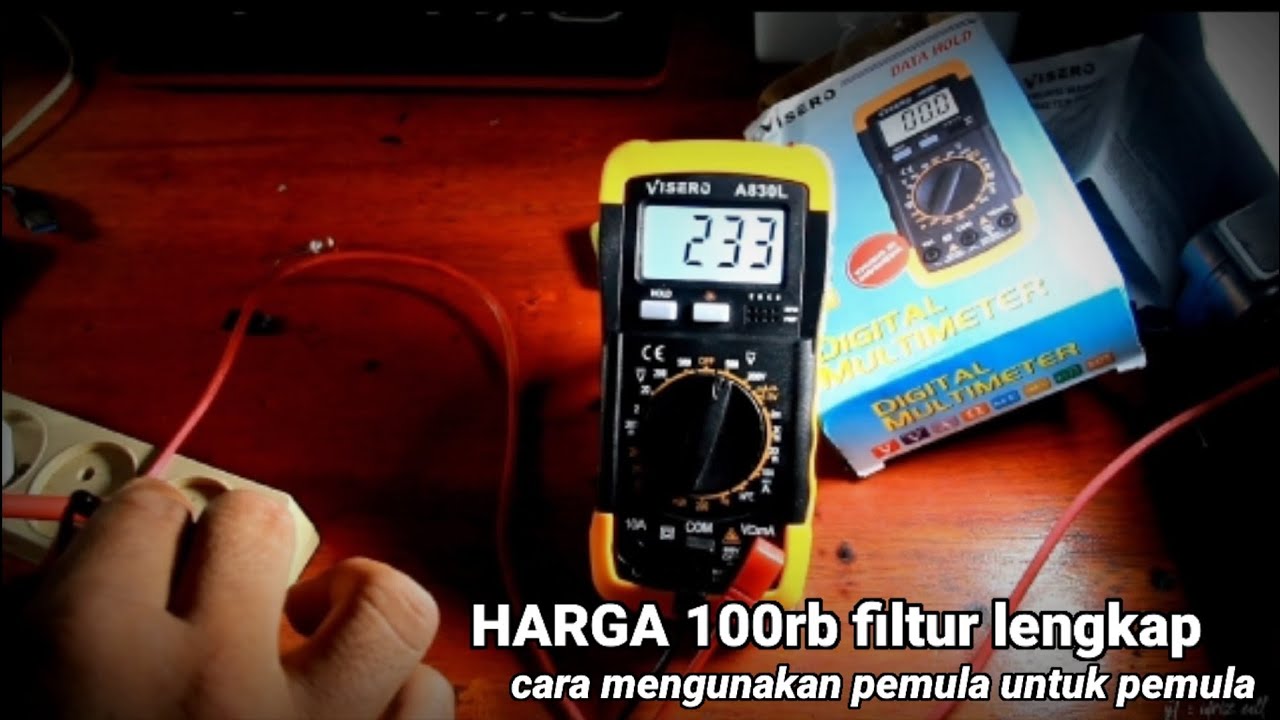 multitester digital visero A830L / cara pengunaan pemula - YouTube