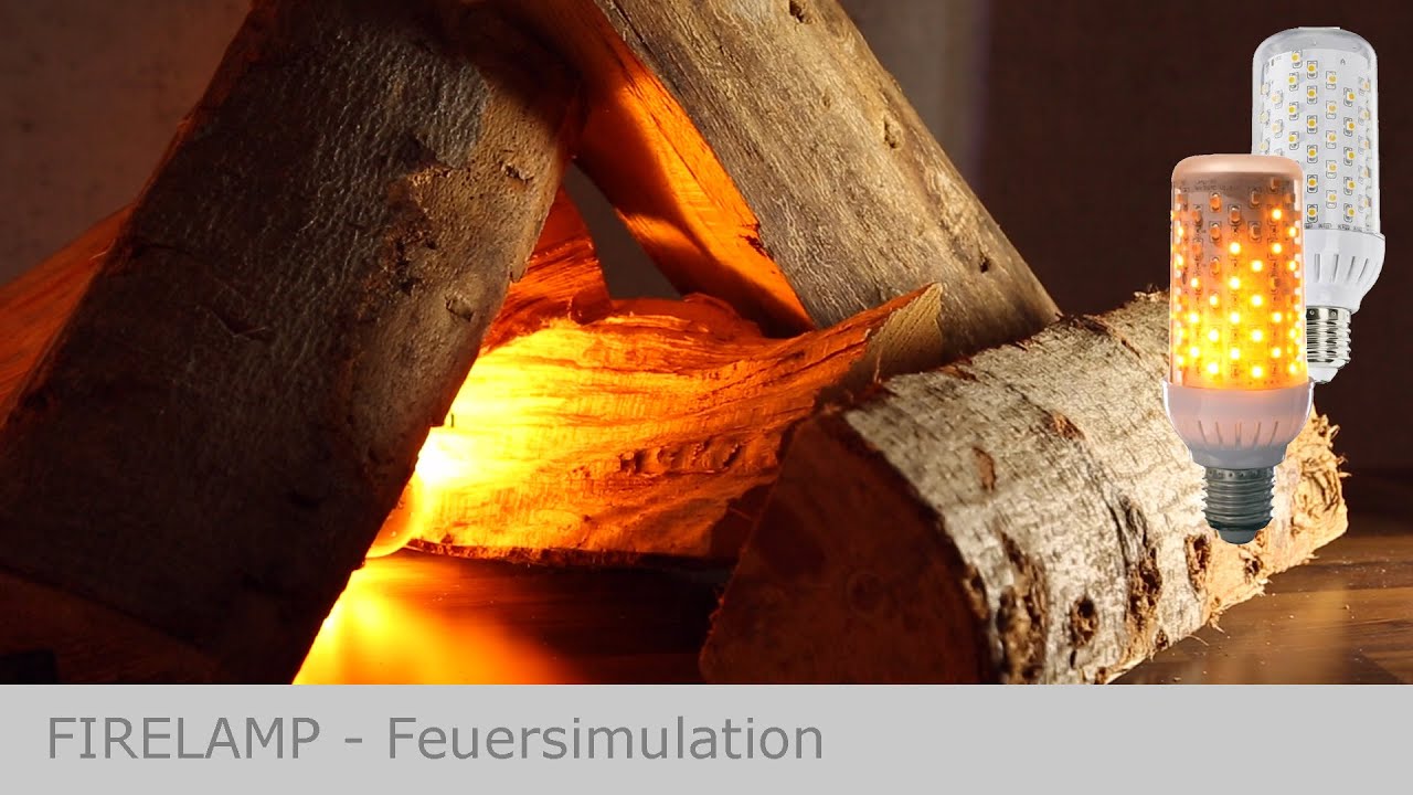 FIRELAMP - realistische LED Feuersimulation - YouTube