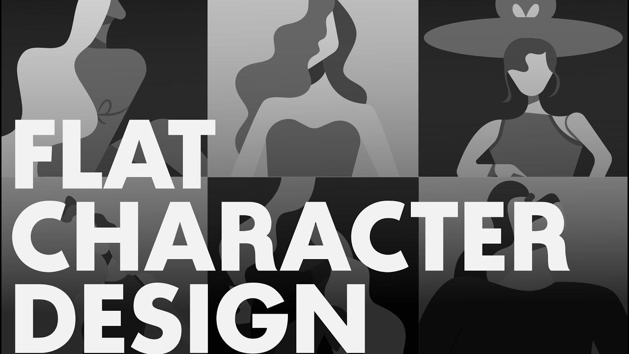 How to Design Flat Characters in Adobe Illustrator - YouTube