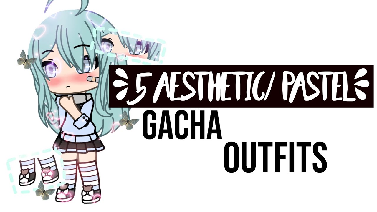 ♥︎ 5 aesthetic/pastel gacha outfits ♥︎ { gacha life } - YouTube
