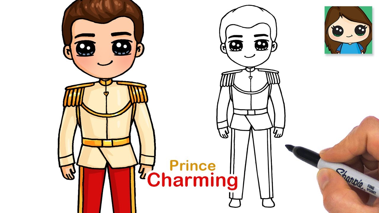 How to Draw Prince Charming Cinderella - YouTube