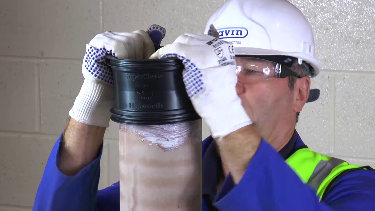 Hepworth Clay pipe jointing - YouTube