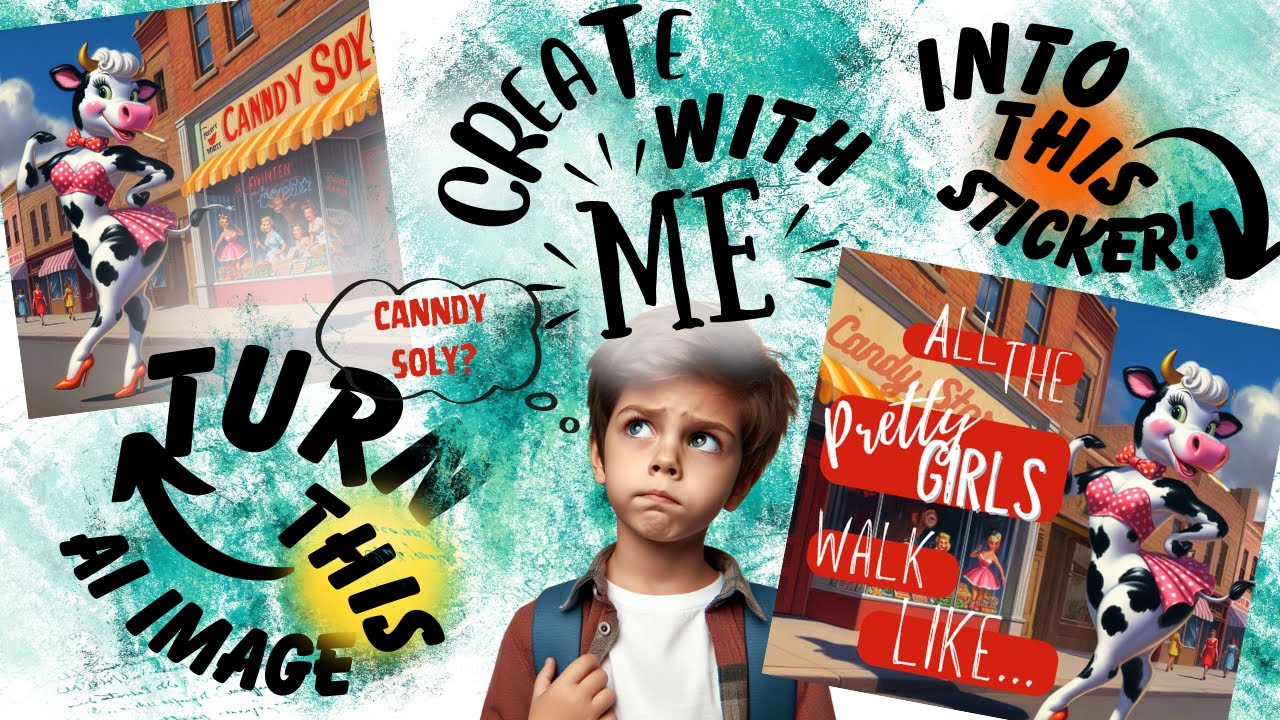 CREATE WITH ME - STICKERS WITH AI IMAGES THAT HAVE GIBBERISH WORDS ...