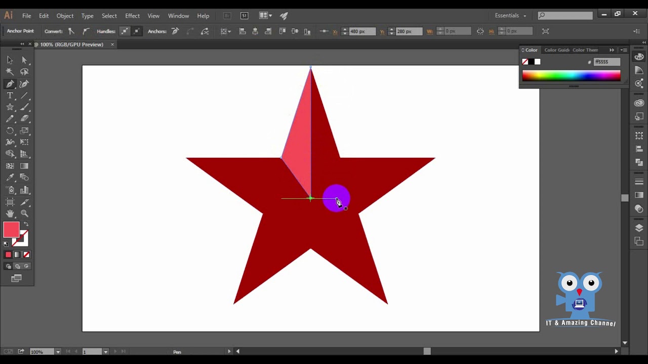 How to create star with Illustrator? - YouTube