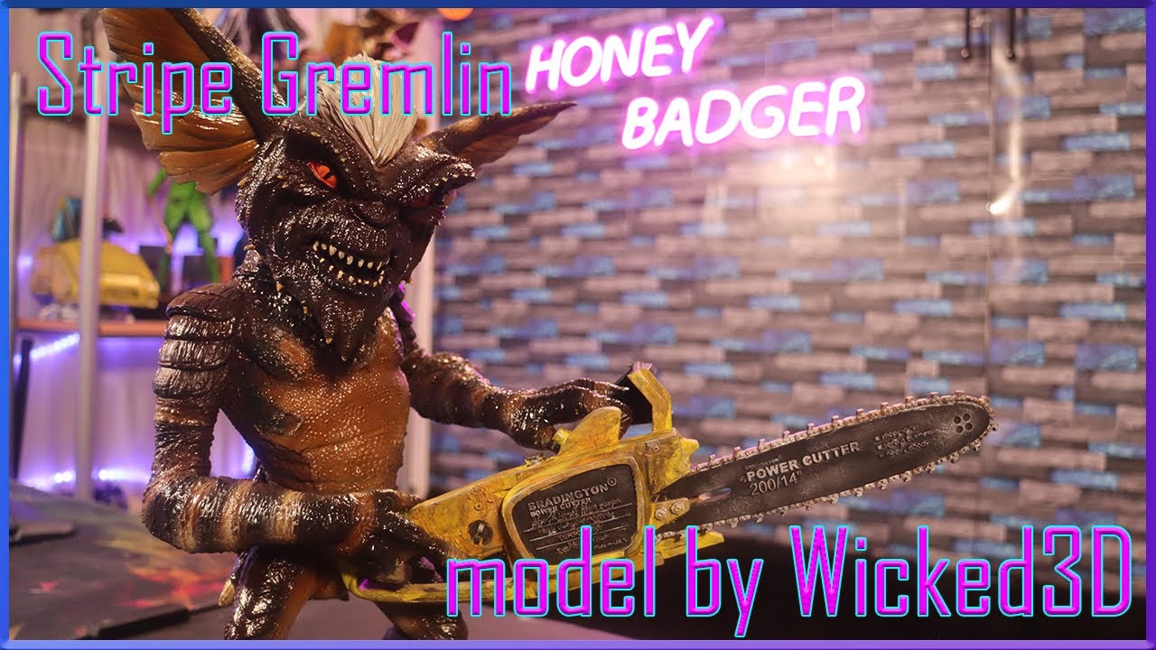 Stripe Gremlin - model by Wicked3d - YouTube
