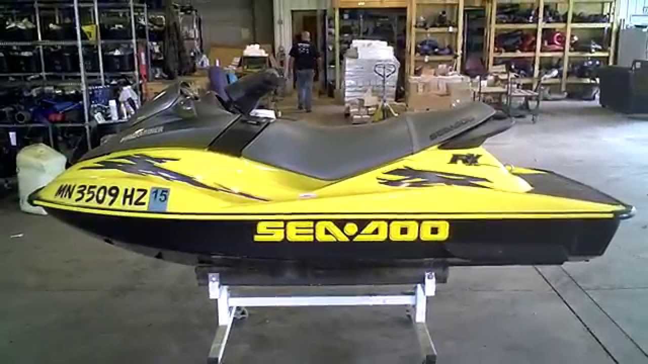 LOT 2333A 2001 Sea DOO RX 951 Carb Jet Ski Tear Down for parts - YouTube