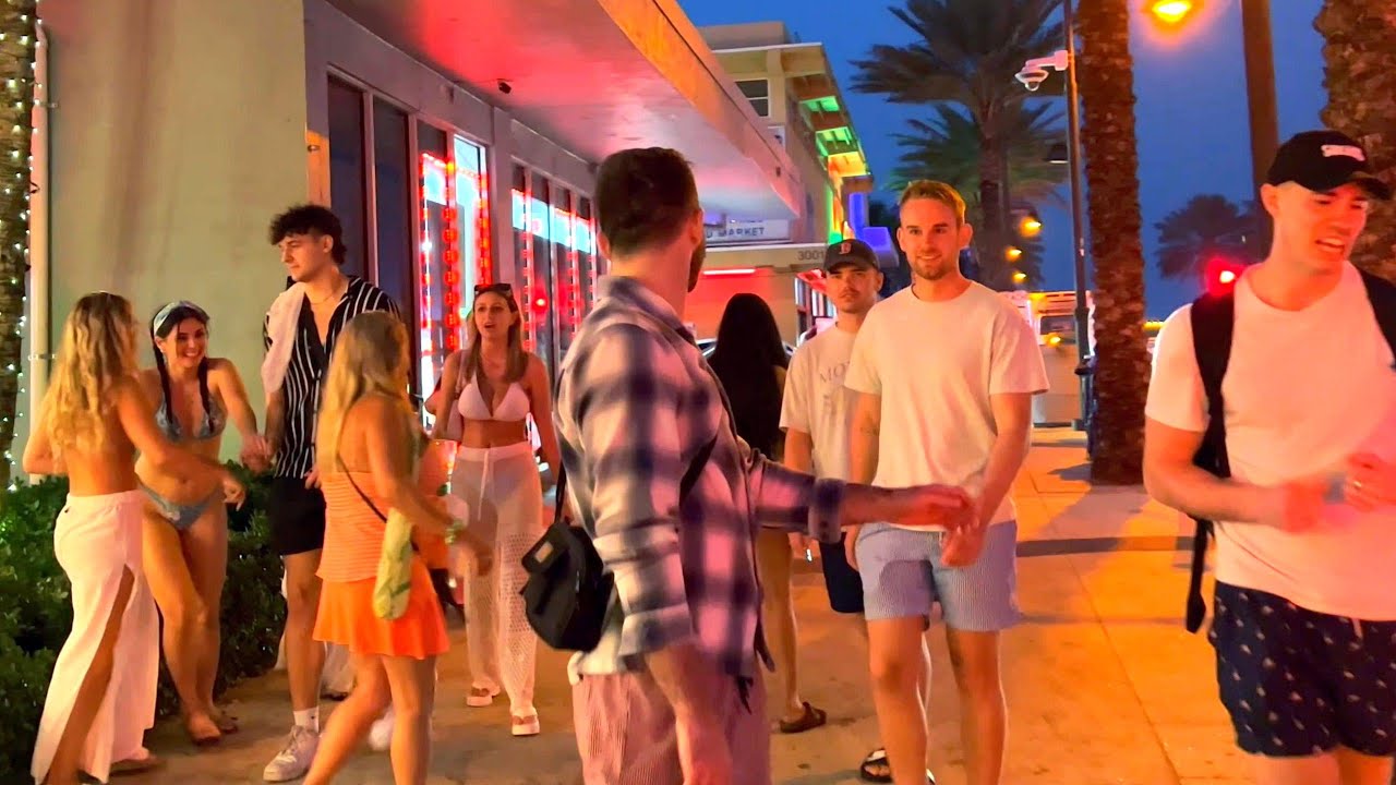 Spring Break 2023 | Fort Lauderdale Beach on Saturday Night - YouTube
