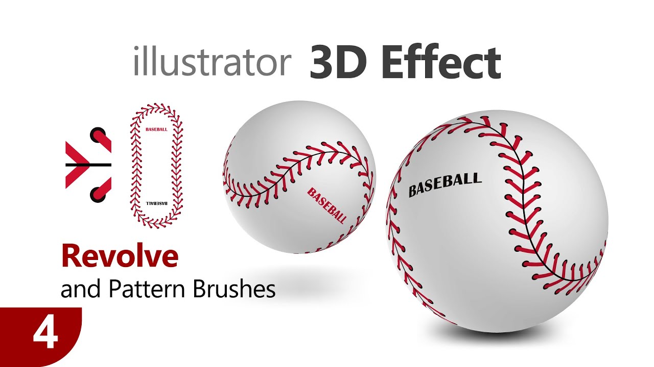 3d revolve illustrator with pattern brush-Lesson 4 - YouTube