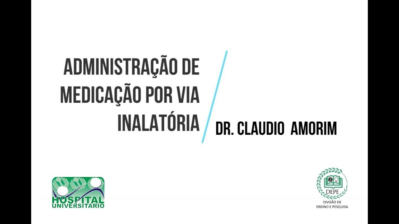 Aula de medicação por via inalatória - YouTube