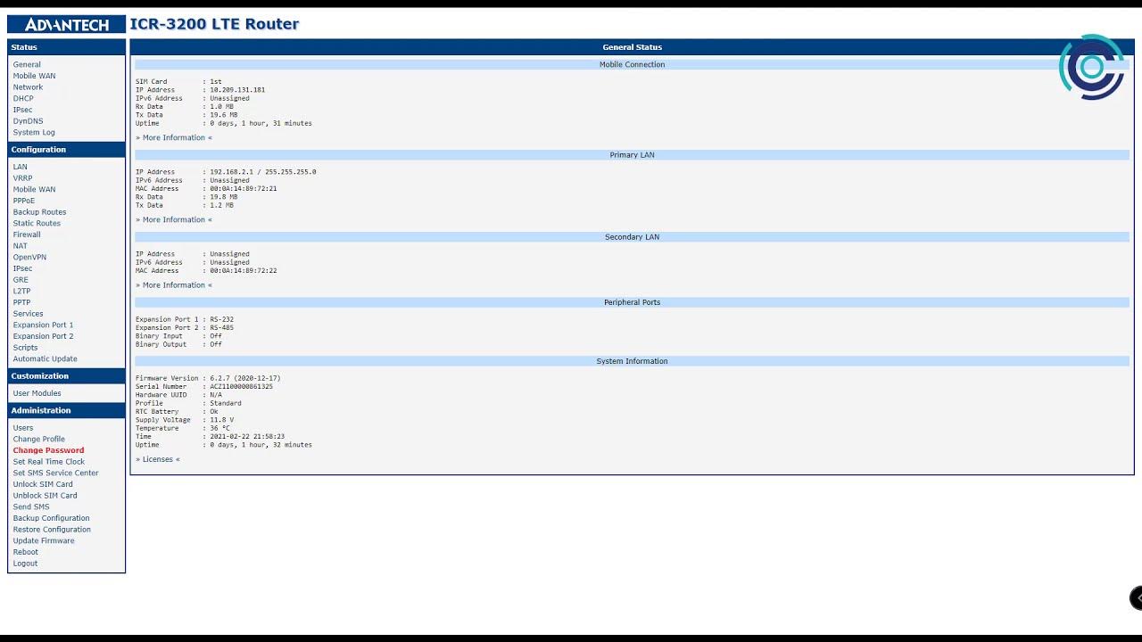 Instalación del servidor Webaccess VPN de Advantech configuración de ...