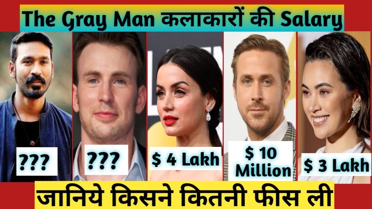 The Gray Man star cast salary | Dhanush | Chris Evans | Ryan Gosling ...