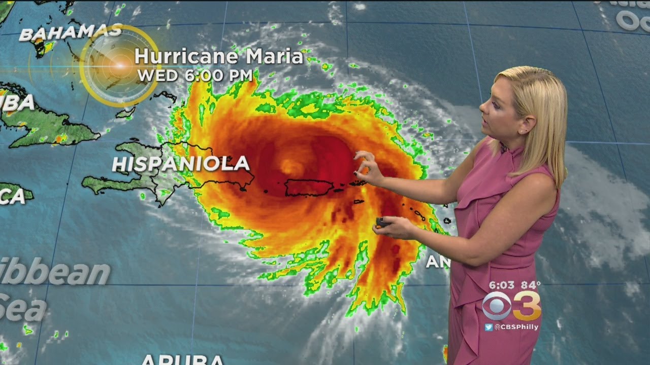 Hurricane Maria's Collision Course In Caribbean Continues - YouTube